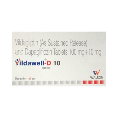 Buy Vildawell-D 10 Tablet SR Online: View Uses, Side Effects, Price ...