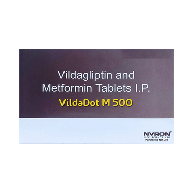 Buy Vildadot M 500mg/50mg Tablet Online: View Uses, Side Effects, Price ...