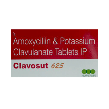 Buy Clavosut 500mg/125mg Tablet Online: View Uses, Side Effects, Price ...