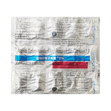 UNIstar 75 Capsule: View Uses, Side Effects, Price and Substitutes | 1mg