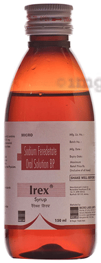 Irex Syrup: Buy bottle of 150 ml Syrup at best price in India | 1mg