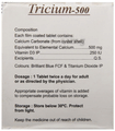 Tricium 500 Tablet: Buy strip of 15 tablets at best price in India | 1mg