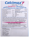 Calcimax P Tablet: Buy strip of 30 tablets at best price in India | 1mg
