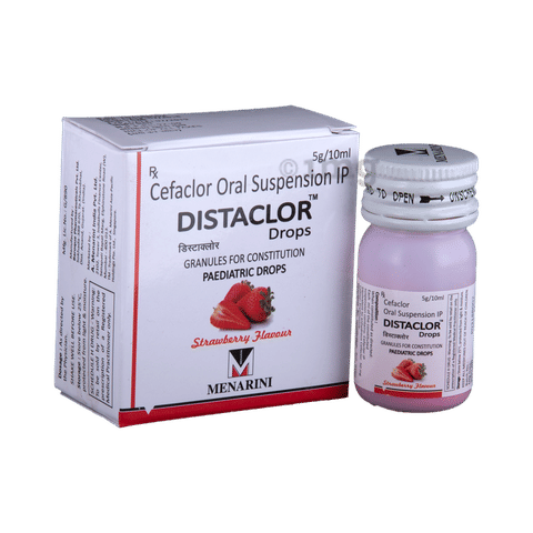 Buy Distaclor 125mg Oral Suspension Strawberry Price, Side, 41% OFF