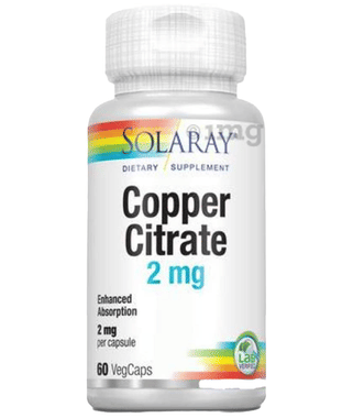 Solaray Copper Citrate 2mg Vegcap Vegicap: Buy bottle of 60 vegicaps at ...