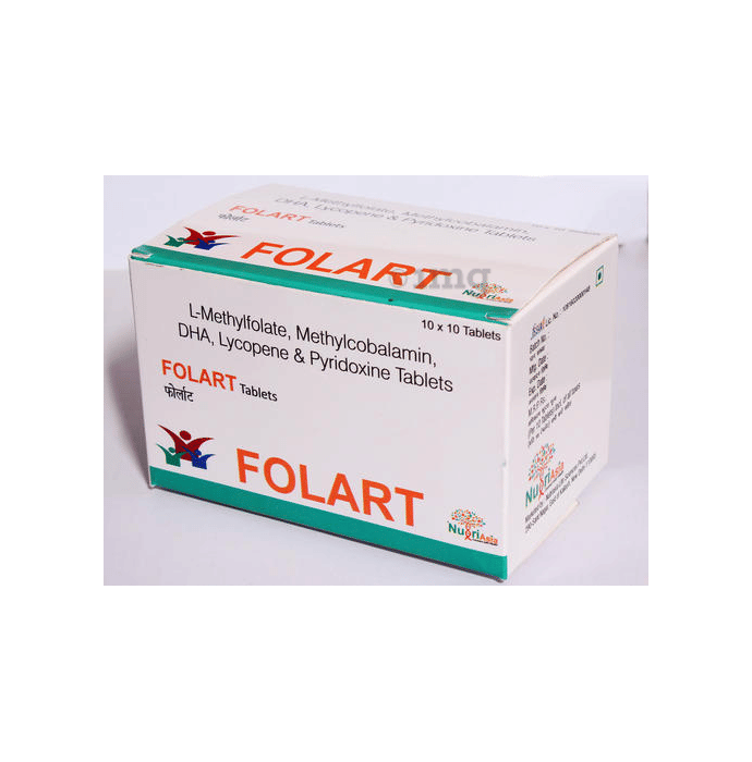 Folart Tablet: Buy strip of 10 tablets at best price in India | 1mg