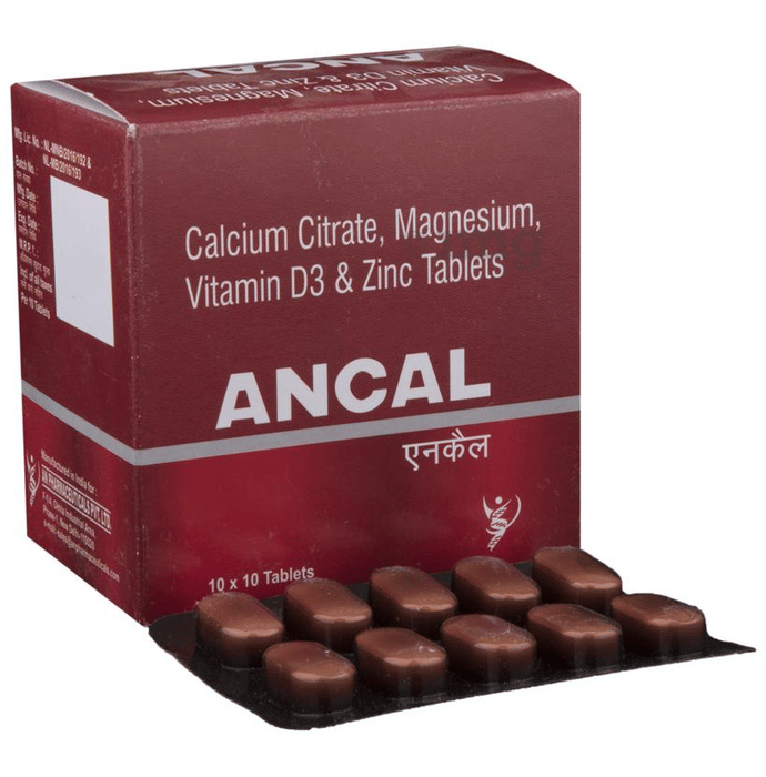 Ancal Tablet: Buy strip of 10 tablets at best price in India | 1mg