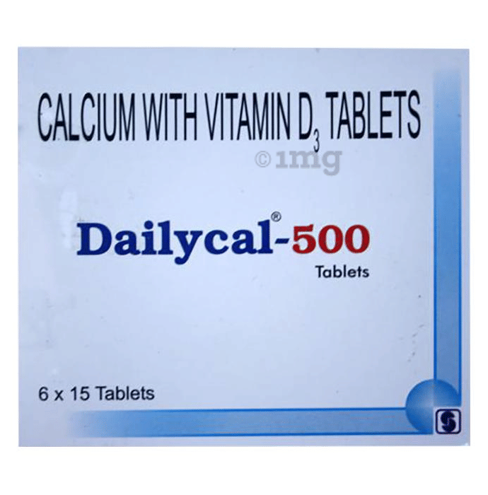 Dailycal - 500 Tablet: Buy strip of 15 tablets at best price in India | 1mg