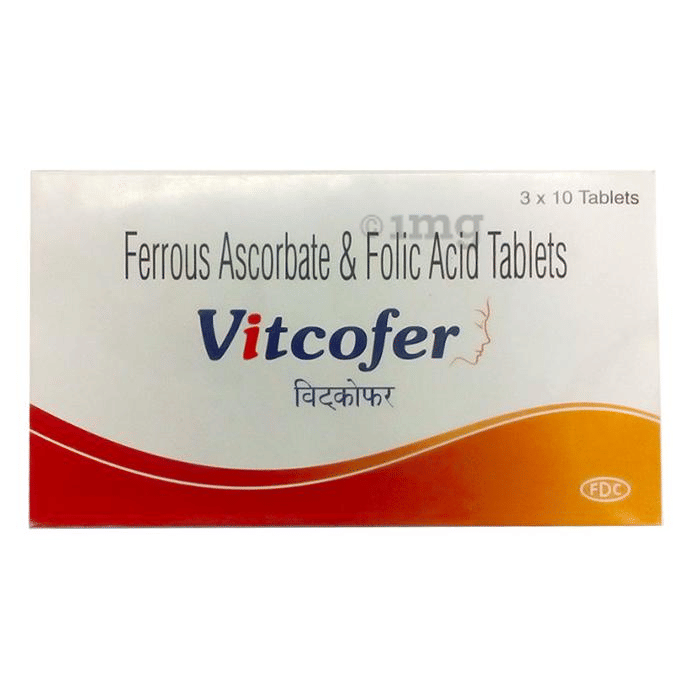 Vitcofer Tablet: Buy strip of 10 tablets at best price in India | 1mg