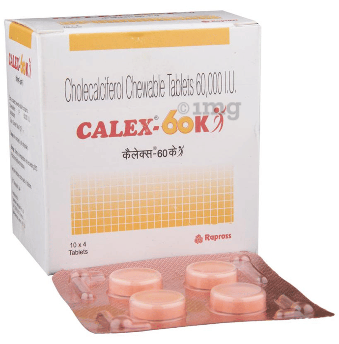 Calex-60K Chewable Tablet: Buy strip of 4 Chewable Tablets at best ...