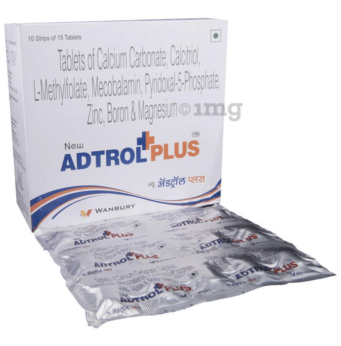Adtrol Plus Tablet: Buy strip of 15 tablets at best price in India | 1mg