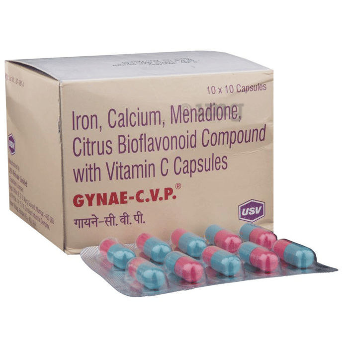 Gynae C.V.P Capsule: Buy strip of 10 capsules at best price in India | 1mg