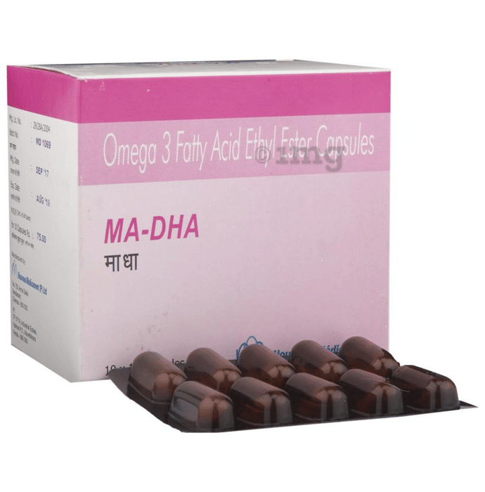 MA-DHA Capsule: Buy strip of 10 capsules at best price in India | 1mg