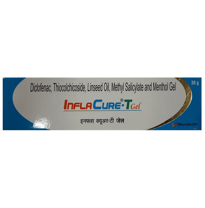 Inflacure T Gel: Buy tube of 30 gm Gel at best price in India | 1mg