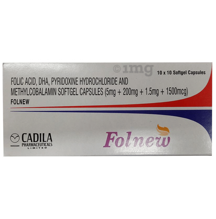 Folnew Capsule: Buy strip of 10 capsules at best price in India | 1mg