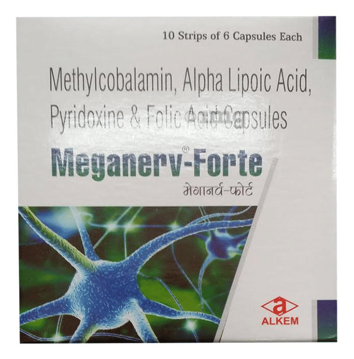 Meganerv Forte Capsule: Buy strip of 6 capsules at best price in India ...