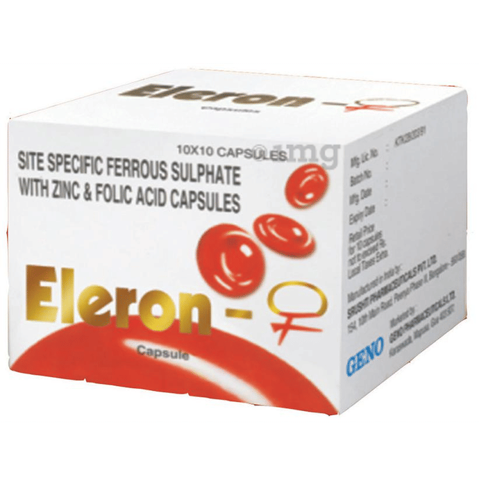 Eleron Capsule: Buy strip of 10 capsules at best price in India | 1mg