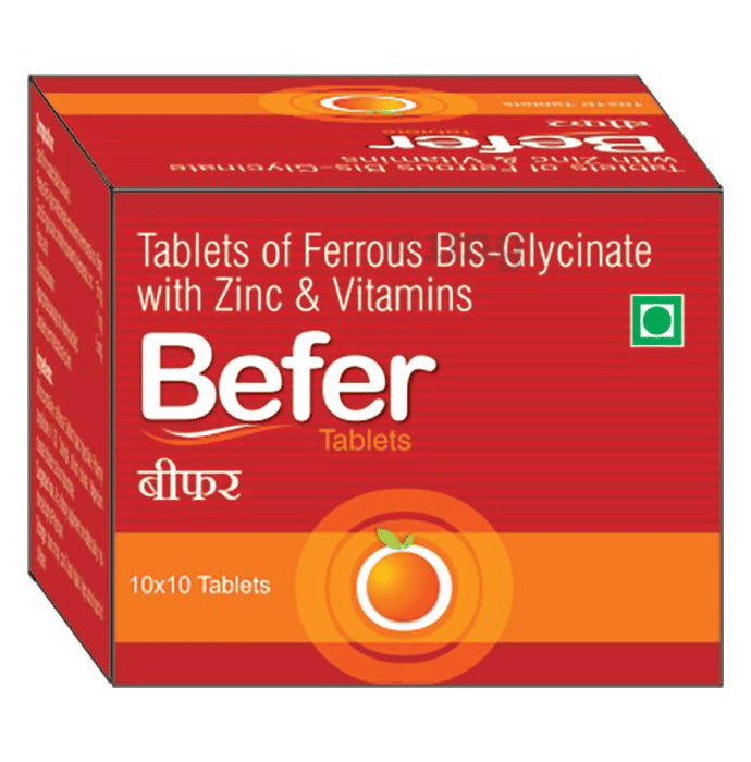 Befer Tablet: Buy strip of 10 tablets at best price in India | 1mg