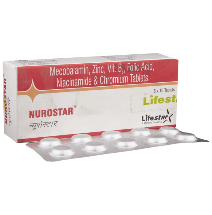 Nurostar Tablet: Buy strip of 10 tablets at best price in India | 1mg