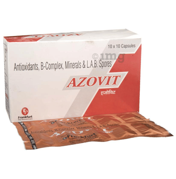 Azovit Capsule: Buy strip of 10 capsules at best price in India | 1mg