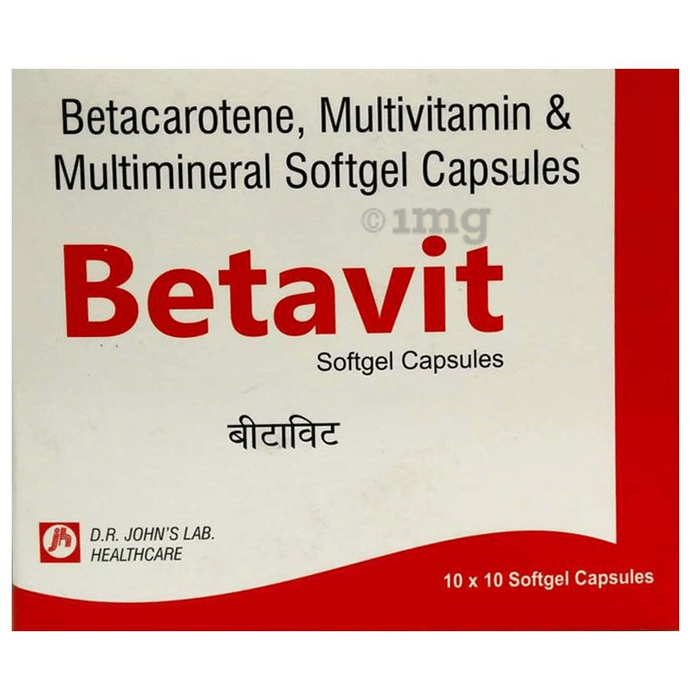 Betavit Capsule: Buy strip of 10 capsules at best price in India | 1mg