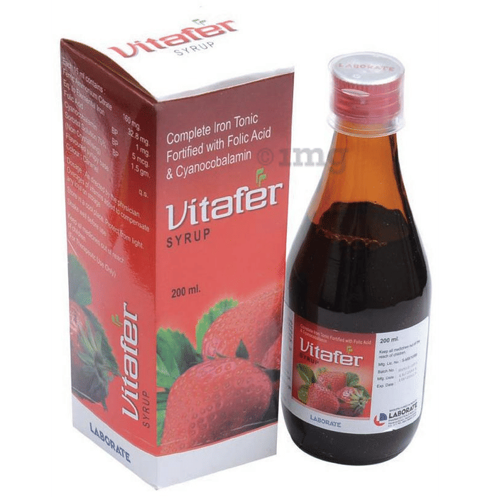 Vitafer Syrup: Buy bottle of 200 ml Syrup at best price in India | 1mg