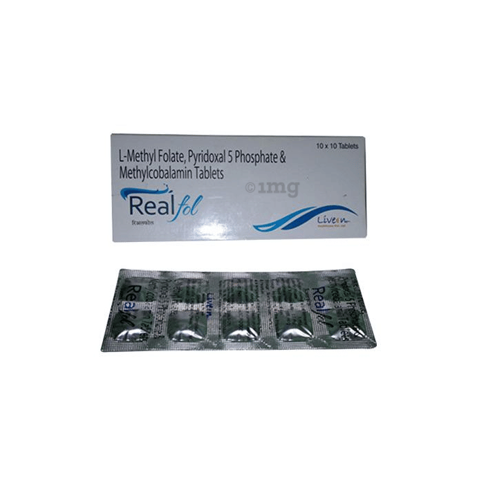 Realfol Tablet: Buy strip of 10 tablets at best price in India | 1mg
