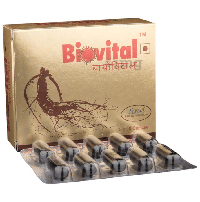 Biovital Capsule: Buy strip of 10 capsules at best price in India | 1mg