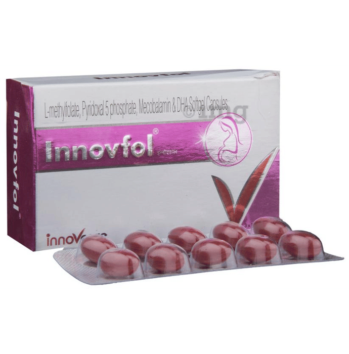 Innovfol Capsule: Buy strip of 10 capsules at best price in India | 1mg