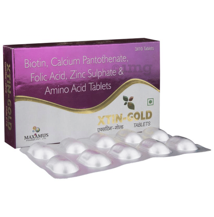 Xtin Gold Tablet: Buy strip of 10 tablets at best price in India | 1mg