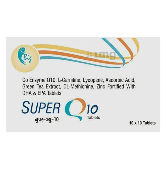 Super Q10 Tablet: Buy strip of 10 tablets at best price in India | 1mg