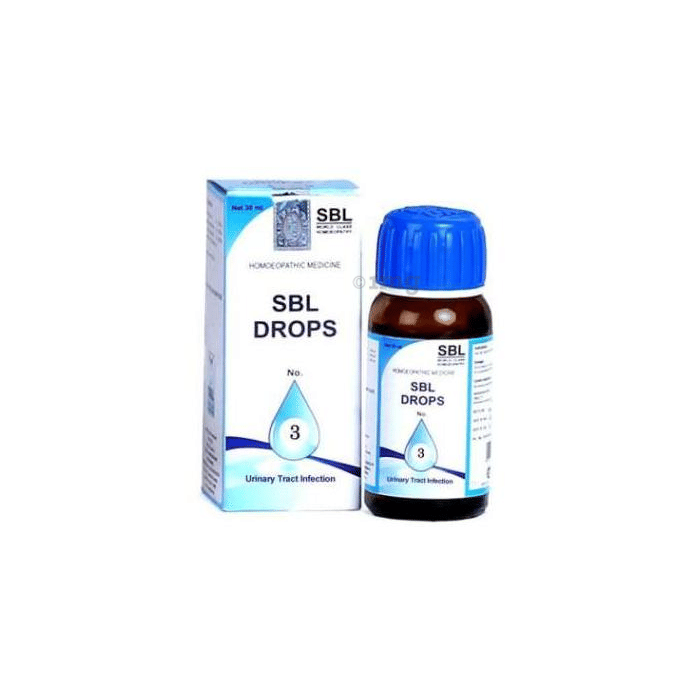 SBL Drops No. 3 (For UTI): Buy bottle of 30 ml Drop at best price in ...