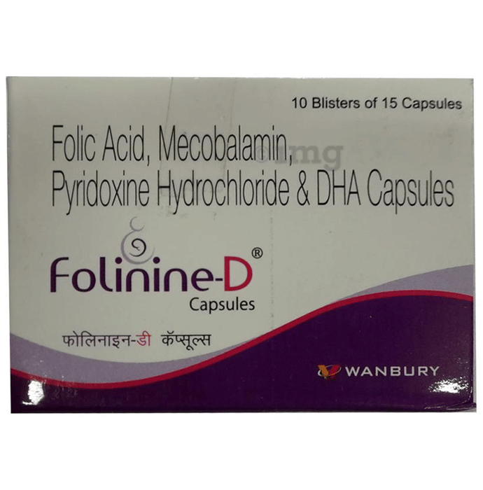 Folinine D Capsule: Buy strip of 15 capsules at best price in India | 1mg
