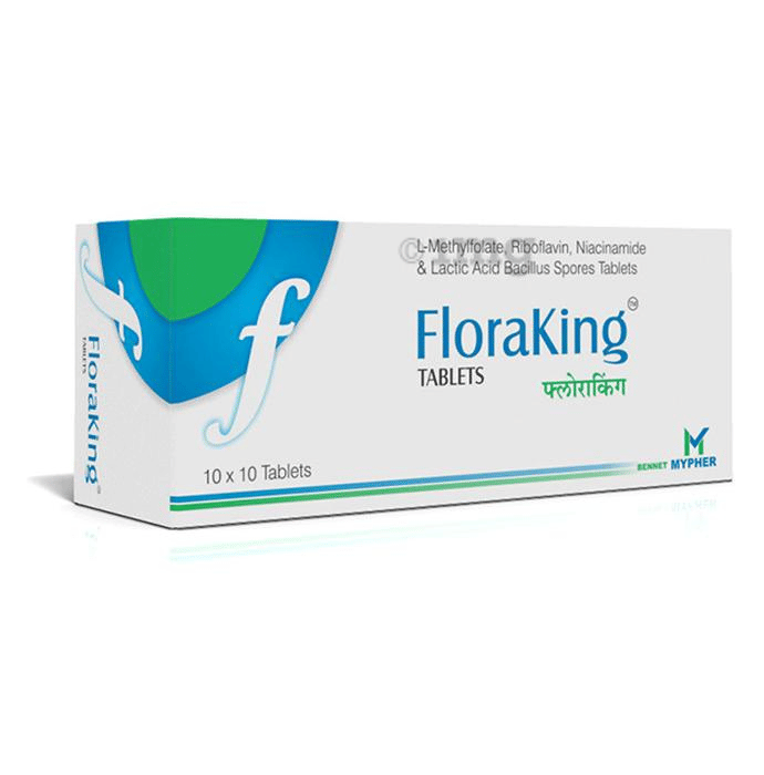 Floraking Tablet: Buy strip of 10 tablets at best price in India | 1mg