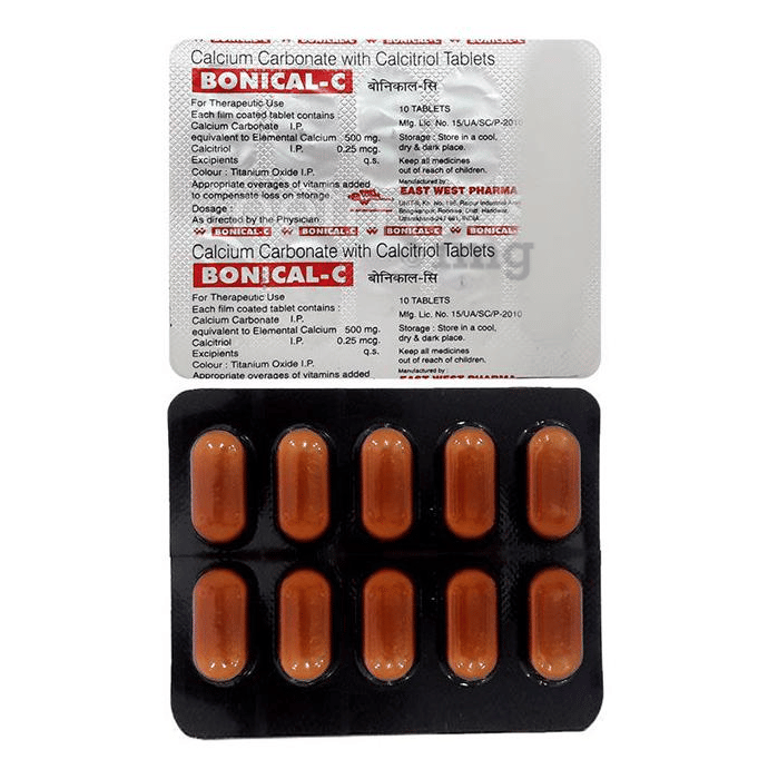 Bonical C Tablet: Buy strip of 10 tablets at best price in India | 1mg