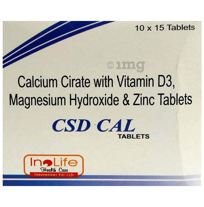 Csd Cal Tablet: Buy strip of 15 tablets at best price in India | 1mg