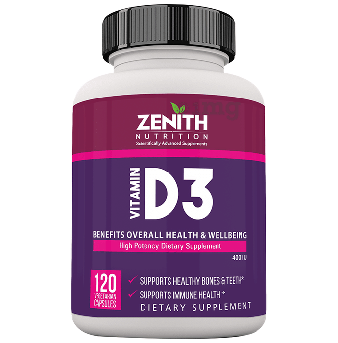 Zenith Nutrition Vitamin D3 Capsule: Buy bottle of 120 capsules at best ...