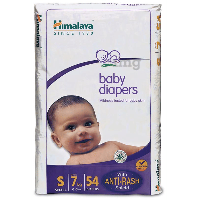 Himalaya Baby Diaper Small: Buy packet of 54 diapers at best price in ...