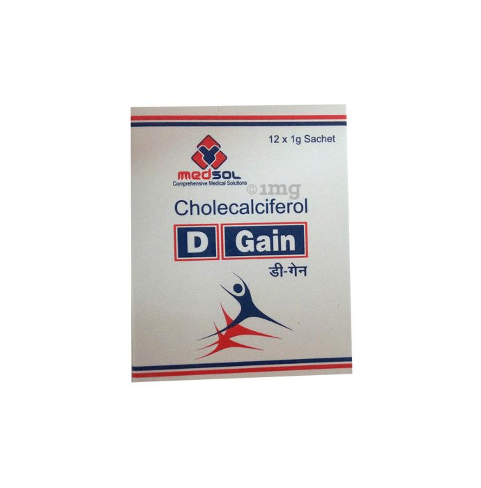 D Gain Sachet: Buy packet of 1 gm Sachet at best price in India | 1mg