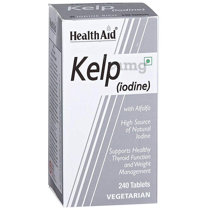 Healthaid Kelp (Iodine) Tablet: Buy bottle of 240 tablets at best price in India | 1mg