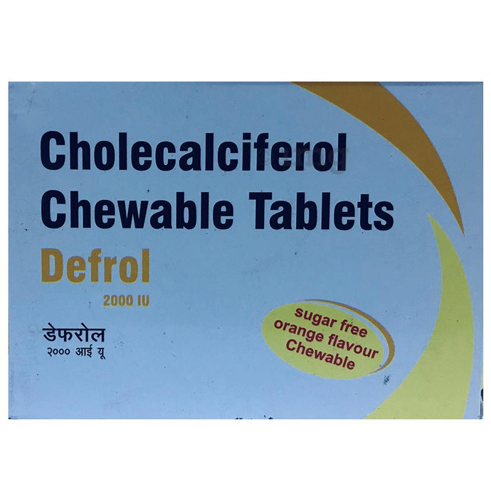 Defrol 2000IU Tablet: Buy strip of 10 Chewable Tablets at best price in ...