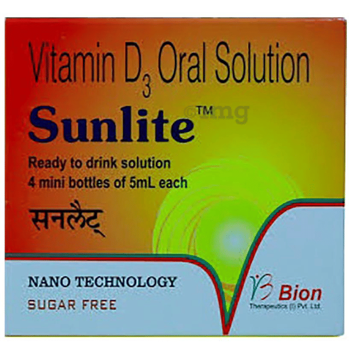 Sunlite Bottle Oral Solution (5ml Each): Buy packet of 4 bottles at ...
