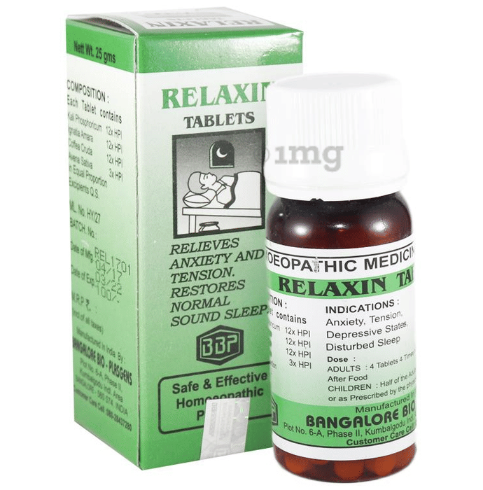 Bangalore Bio-Plasgens Relaxin Tablet: Buy bottle of 25 gm Tablet at ...
