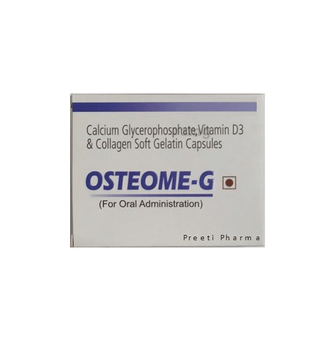 Osteome G Capsule: Buy strip of 15 capsules at best price in India | 1mg
