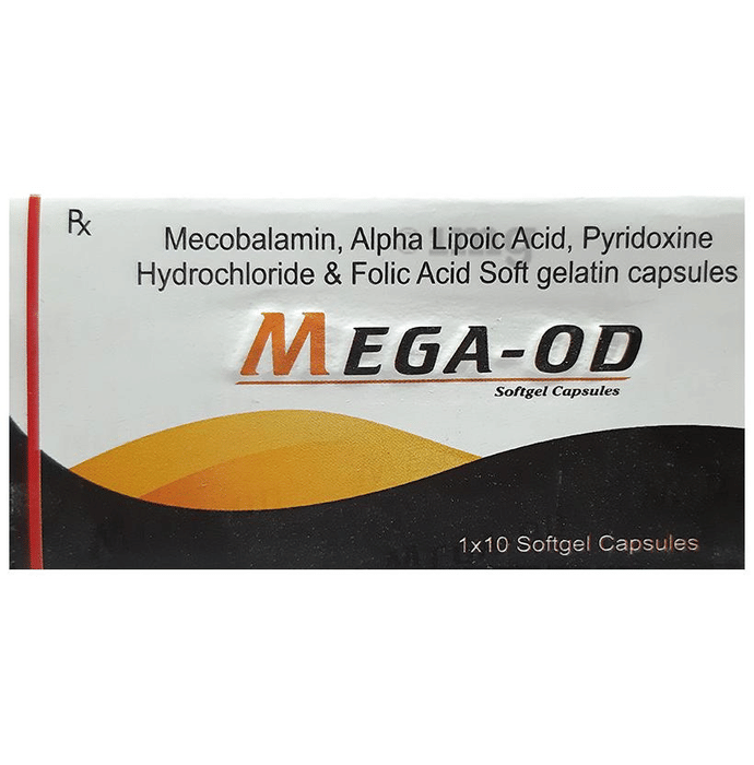 Mega OD Soft Gelatin Capsule: Buy strip of 10 soft gelatin capsules at ...