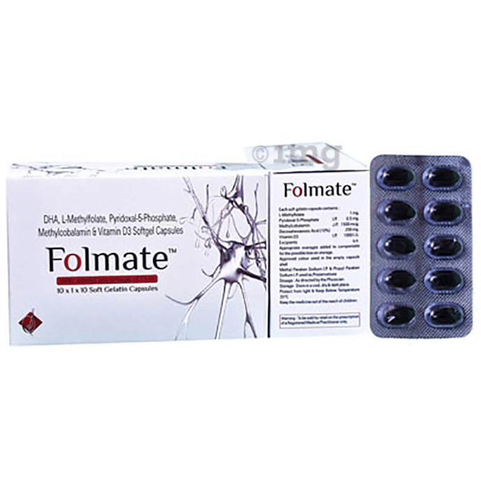 Folmate Soft Gelatin Capsule: Buy strip of 10 soft gelatin capsules at ...