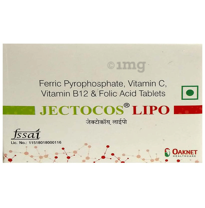 Jectocos Lipo Tablet: Buy strip of 10 tablets at best price in India | 1mg