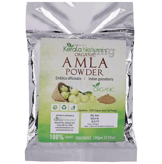 Kerala Naturals Organic Amla Powder: Buy packet of 100 gm Powder at ...