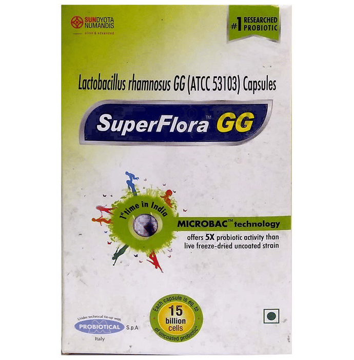 Superflora GG Capsule: Buy strip of 10 vegicaps at best price in India ...