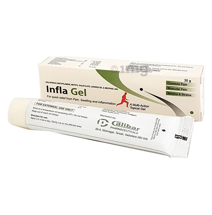 Infla Gel: Buy tube of 30 gm Gel at best price in India | 1mg